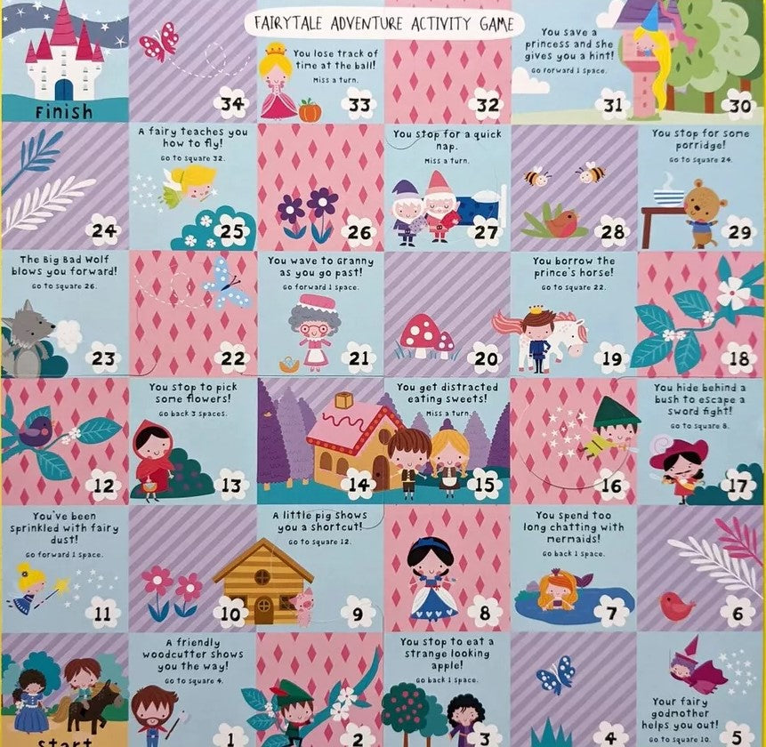 Fairy Tales Board Game Set - Board Game and Activity Book – Al-Balsam ...